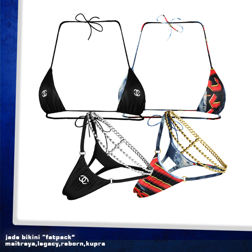 Second Life Marketplace Vice Jade Bikini Fatpack